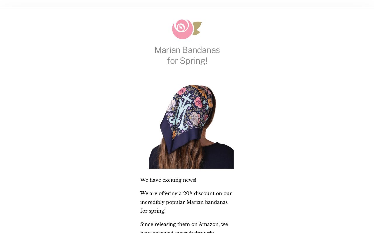 Marian Bandanas for Spring